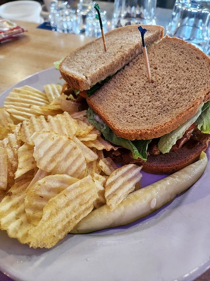 The sandwich that launched a thousand road trips. Fresh fish, perfectly toasted bread, and sides that know their supporting role