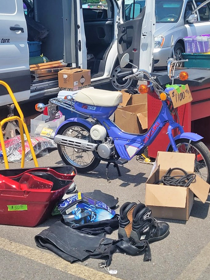 That vintage moped isn't just transportation&mdash;it's a time machine to simpler days when gas was cheap and hair was perfectly feathered.