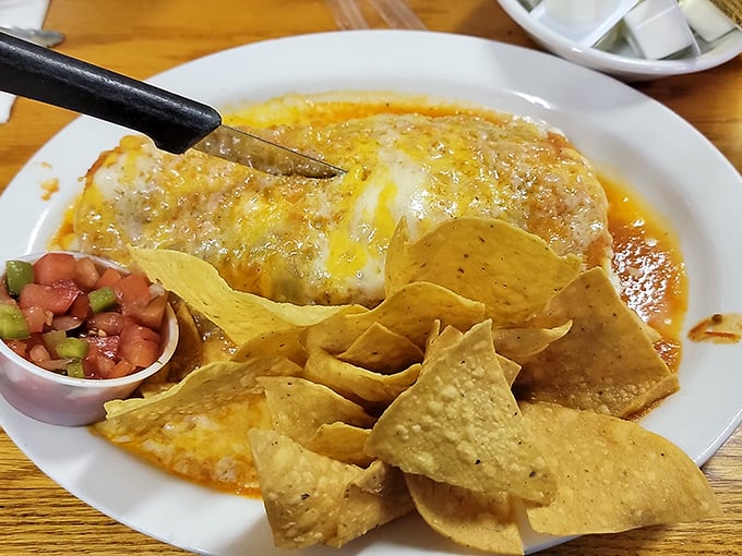 The breakfast burrito &ndash; where morning comfort food meets vacation excitement, complete with homemade salsa that wakes up your taste buds.