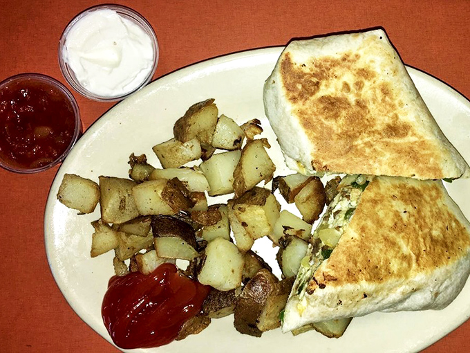 Breakfast quesadillas with crispy potatoes &ndash; the morning meal that makes you question why anyone would ever skip breakfast.