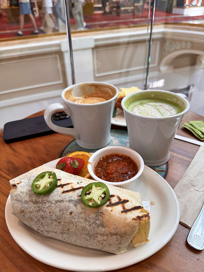 Breakfast wrapped up like a present &ndash; this burrito with fresh jalape&ntilde;os proves what happens in Vegas should definitely be eaten in Vegas.