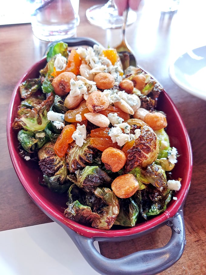 Brussels sprouts that could convert even the most dedicated vegetable skeptics, crowned with feta and transformed by a perfect caramelization.