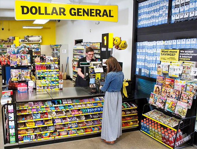 The final frontier of any Dollar General journey – where friendly cashiers transform your cart of random finds into a bag of treasures.