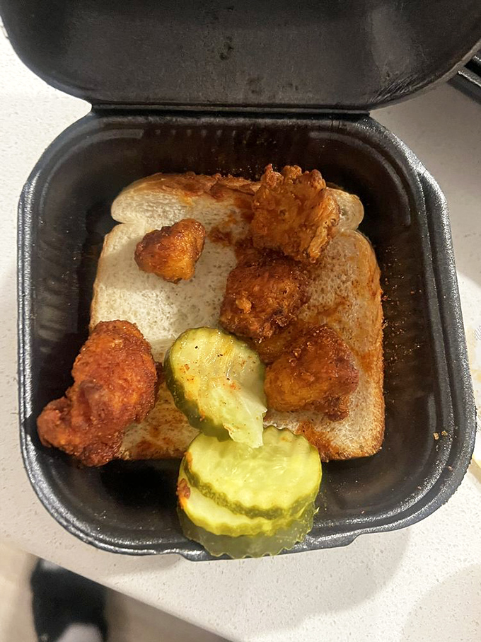 Even the slider looks like it's dressed for a night out, with melty cheese, crisp pickles, and that signature spice-dusted chicken stealing the spotlight.