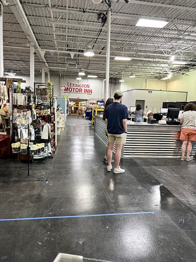 The final frontier before returning to reality. This checkout area has witnessed countless "I can't believe I found this!" moments.