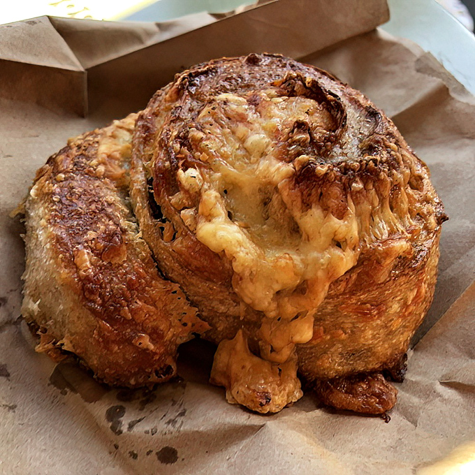 Not just any cheese roll—this is what happens when bread and cheese have a passionate romance in Berkeley.