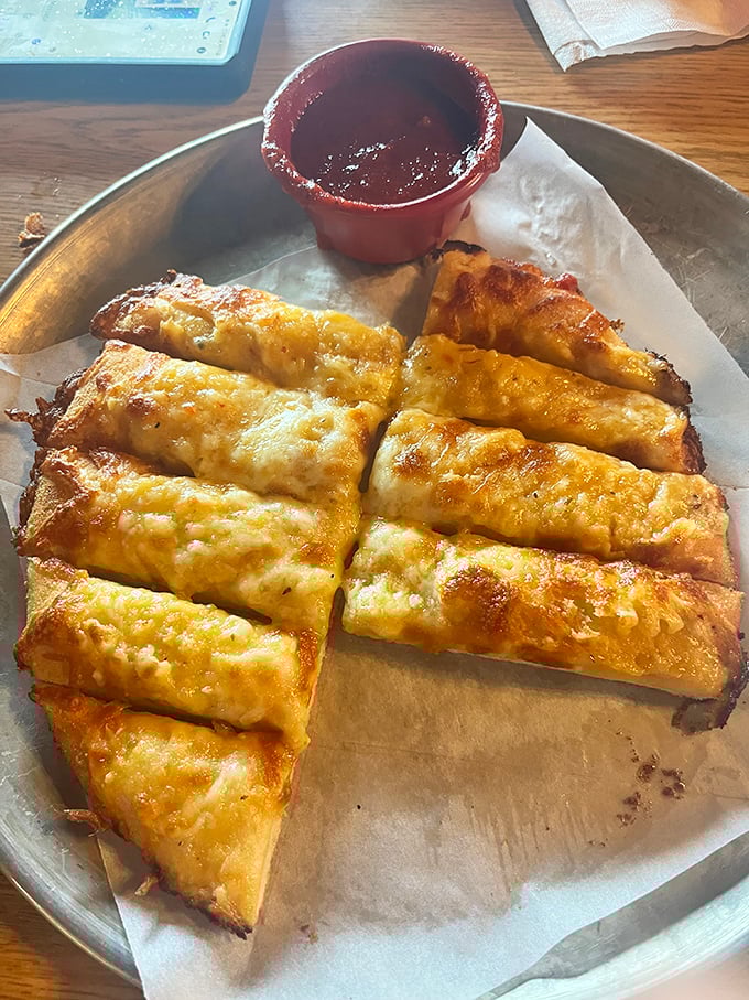 Behold the cheese pizza in its natural habitat &ndash; golden crust, bubbling cheese, and not a single unnecessary frill. Sometimes simplicity is the ultimate sophistication.