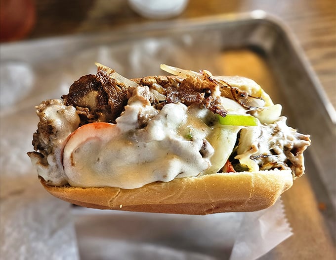 The Cheesesteak Dog laughs at the notion that you must choose between Philadelphia's gift to sandwiches and America's ballpark classic.
