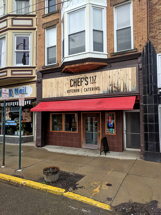 Chef's 117 brings a touch of urban chic to Bradford with its wooden fa&ccedil;ade and inviting red awning &ndash; comfort food with a dash of sophistication.