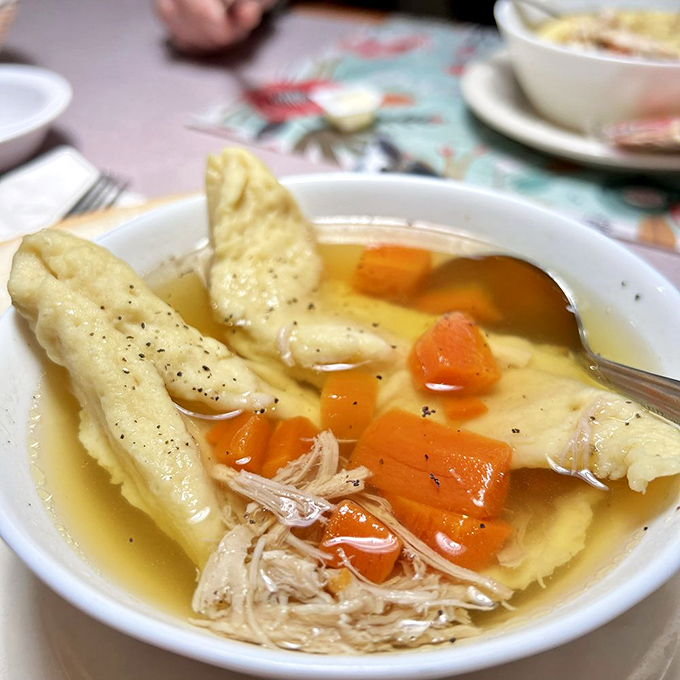 Chicken dumpling soup that could heal whatever ails you&mdash;the penicillin of comfort food with tender chunks of chicken and pillowy dumplings.