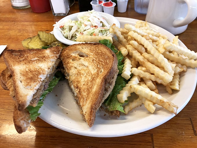 The sandwich that answers the eternal question: "Why choose between lunch and breakfast when you can have both?"