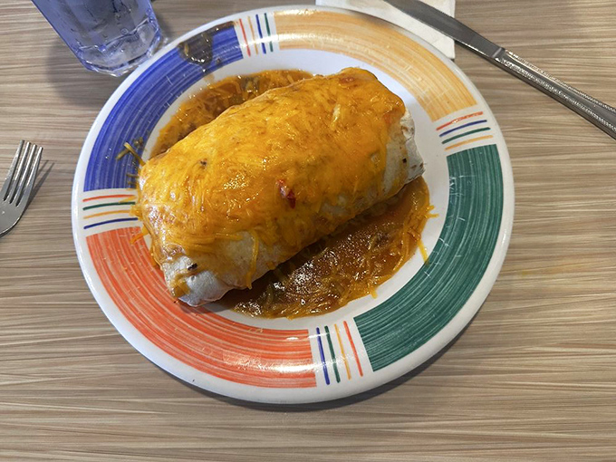 The Chili Verde Burrito isn't just breakfast&mdash;it's a warm, cheese-covered hug that somehow knows exactly what you need after a rough week.