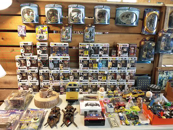Pop culture paradise! These collectible figurines represent thousands of hours of childhood memories and adult allowance spending.