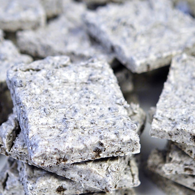 The cookies and cream bark that launched a thousand diet cheat days. This isn't just dessert&mdash;it's a rebellion against boring snacks everywhere.