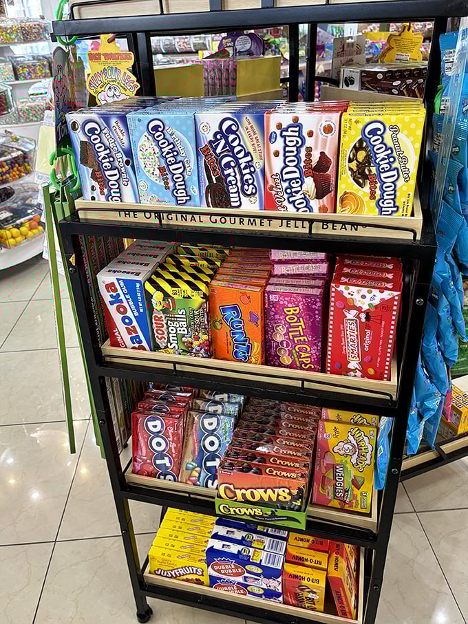 Cookie Dough boxes stacked like the world's most delicious Jenga game. One wrong move and you're forced to eat the evidence.