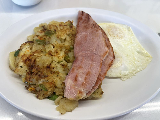 Country ham thick enough to make you forget about fancy brunch spots with hour-long waits.