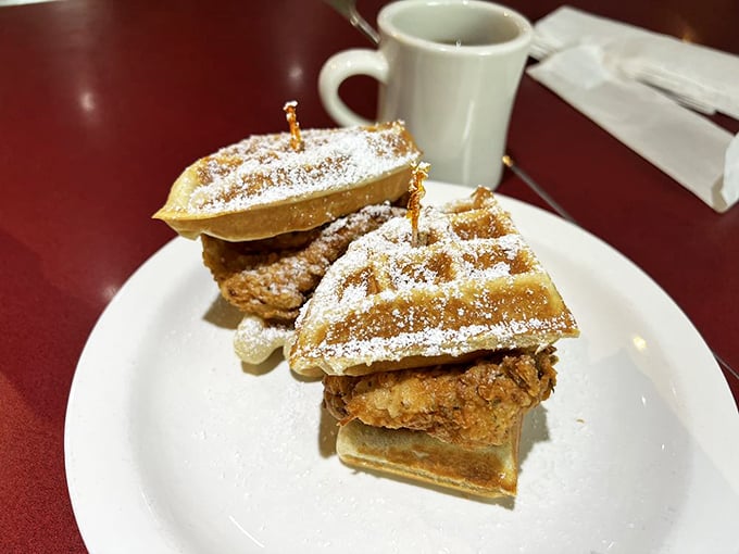 Chicken and waffles&mdash;the breakfast power couple that proves opposites attract. Sweet meets savory in a romance for the ages.