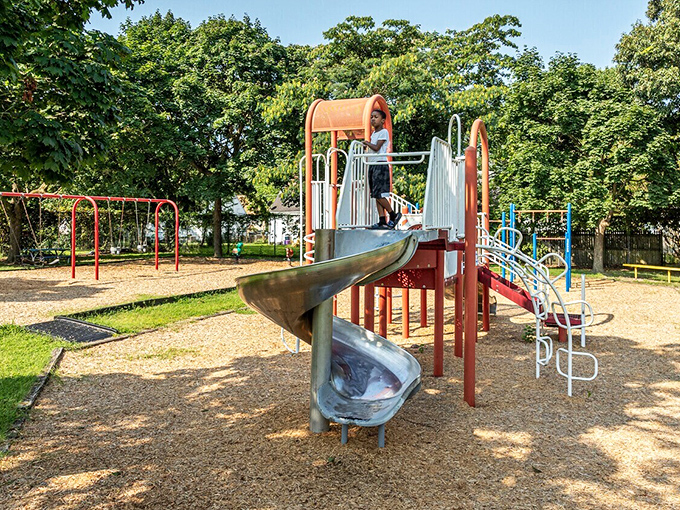 Local playgrounds offer grandkid-entertaining possibilities without the wallet-emptying admission fees of theme parks. Your back might protest, but your budget won't.