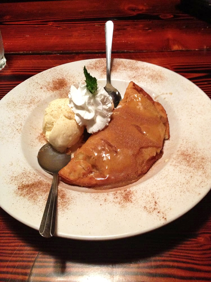 This isn't just apple pie&mdash;it's apple pie that went to finishing school. The cinnamon-dusted plate is like a runway for this golden, flaky masterpiece.