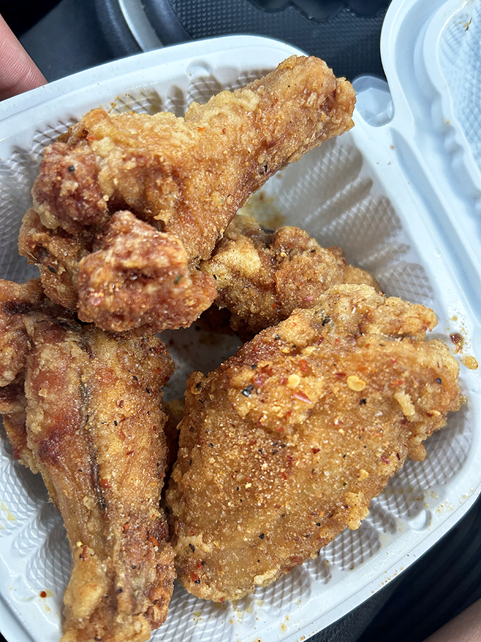 Crispy on the outside, juicy on the inside. These perfectly seasoned chicken pieces aren't just fried—they're transformed into crunchy vessels of joy.