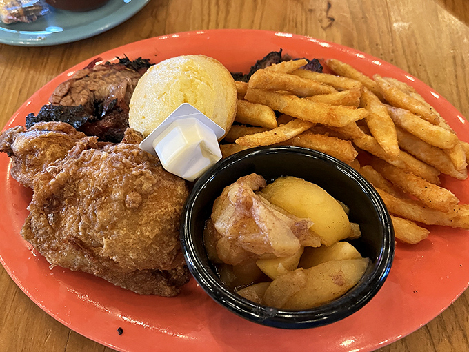 This fried chicken platter could make Colonel Sanders weep tears of joy and professional envy combined.