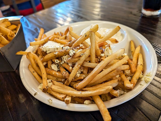 These aren't just fries &ndash; they're golden Pennsylvania treasures dusted with cheese that demand to be savored slowly.