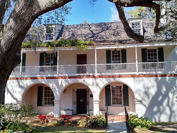The Gonz&aacute;lez-&Aacute;lvarez House's whitewashed walls and graceful arches tell stories of Spanish, British, and American families who called this elegant structure home.