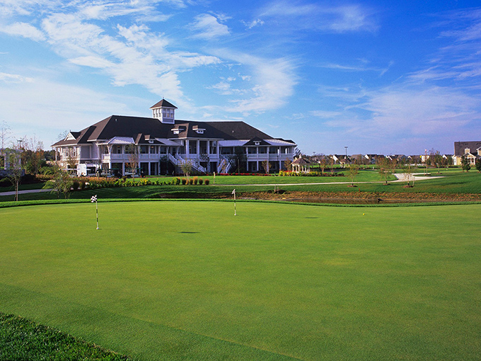 Heritage Shores Golf Club offers manicured perfection where the biggest hazard might be getting distracted by those stunning Delaware skies.