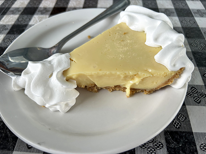 Key lime pie that strikes that perfect balance between sweet and tart—the kind that makes you close your eyes with each bite.