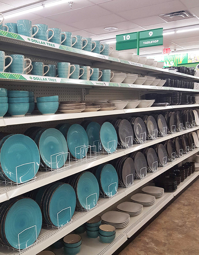 These elegant turquoise dishes could easily star in a fancy home magazine spread, yet here they sit, waiting to elevate dinner parties on a dime.