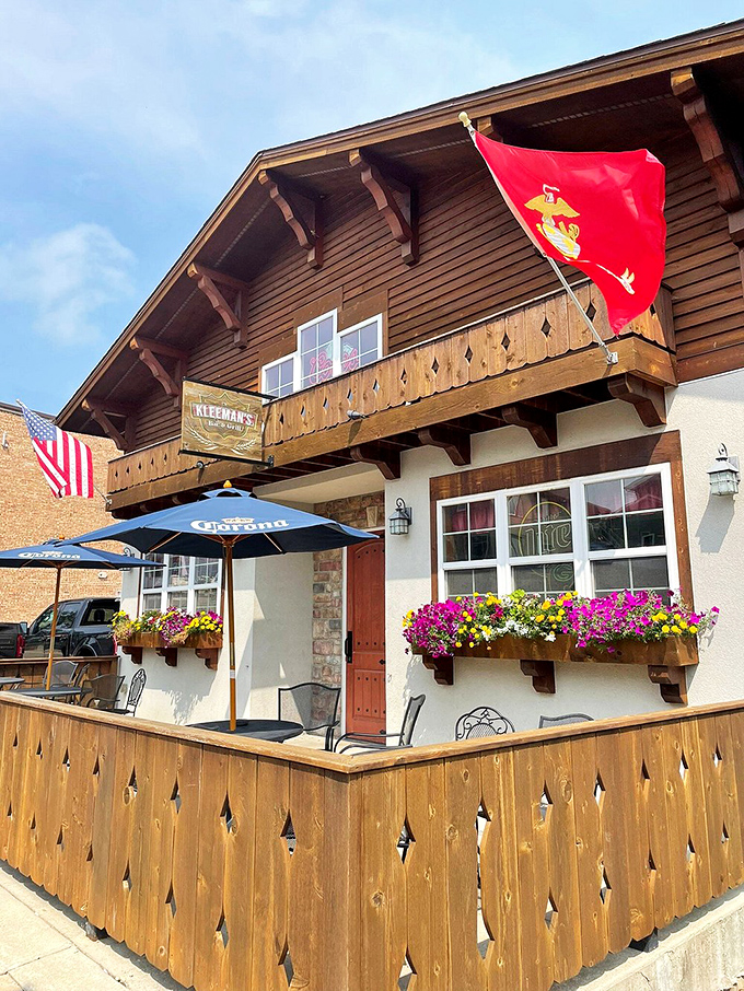 Kleeman's Bar & Grill serves up Alpine charm with a side of Wisconsin hospitality &ndash; those flower boxes aren't just for show.