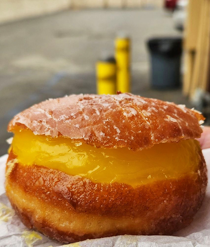 This lemon-filled beauty is sunshine in donut form&mdash;the kind of bright, citrusy joy that makes Monday mornings bearable.