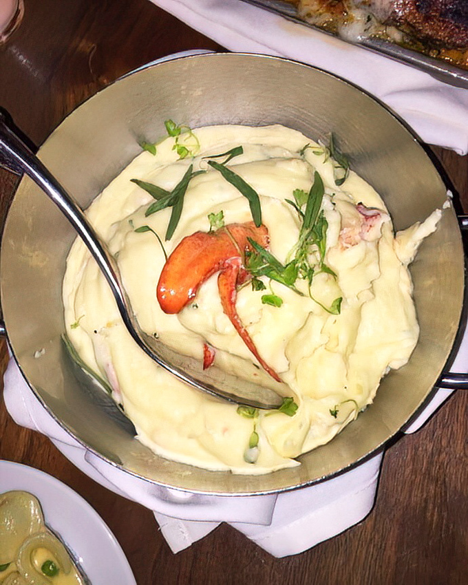 These aren't your ordinary mashed potatoes&mdash;they're a silky cloud of potato perfection studded with sweet lobster meat, like the Rolls Royce of side dishes.