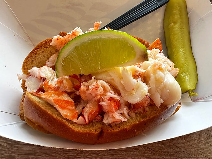 The star of the show, undressed for success. Fresh lobster meat with a hint of lime&mdash;proof that sometimes less is magnificently more.