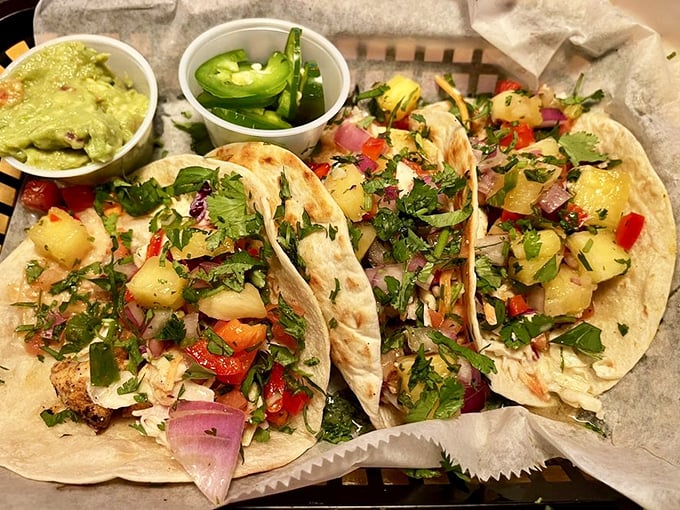 These tacos aren't just filled&mdash;they're composed, with each ingredient playing its part in a symphony of flavors that Mozart would have traded his piano for.