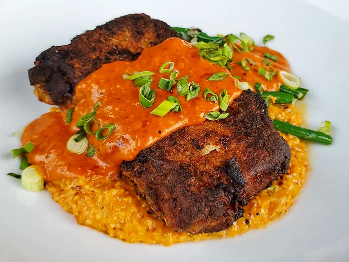 A symphony of colors and textures &ndash; this hearty dish proves that comfort food can dress up for a night on the town.