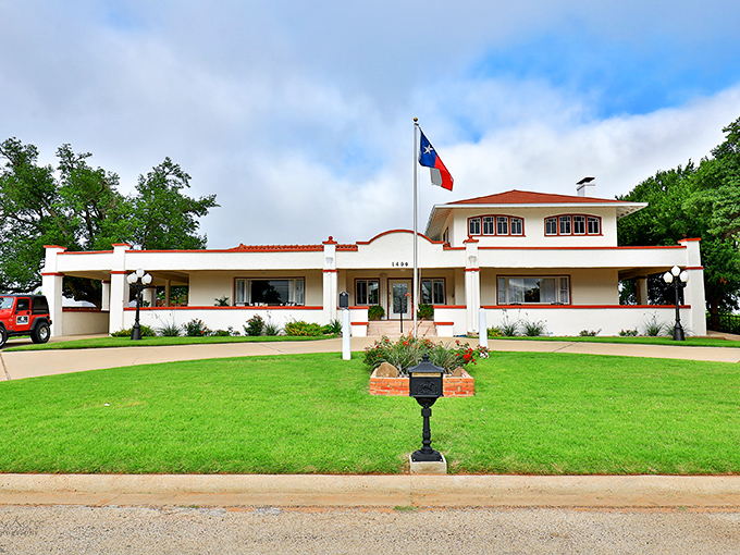 With its pristine white walls and proud Texas flag, this elegant building stands as proof that Sweetwater knows how to make a first impression.
