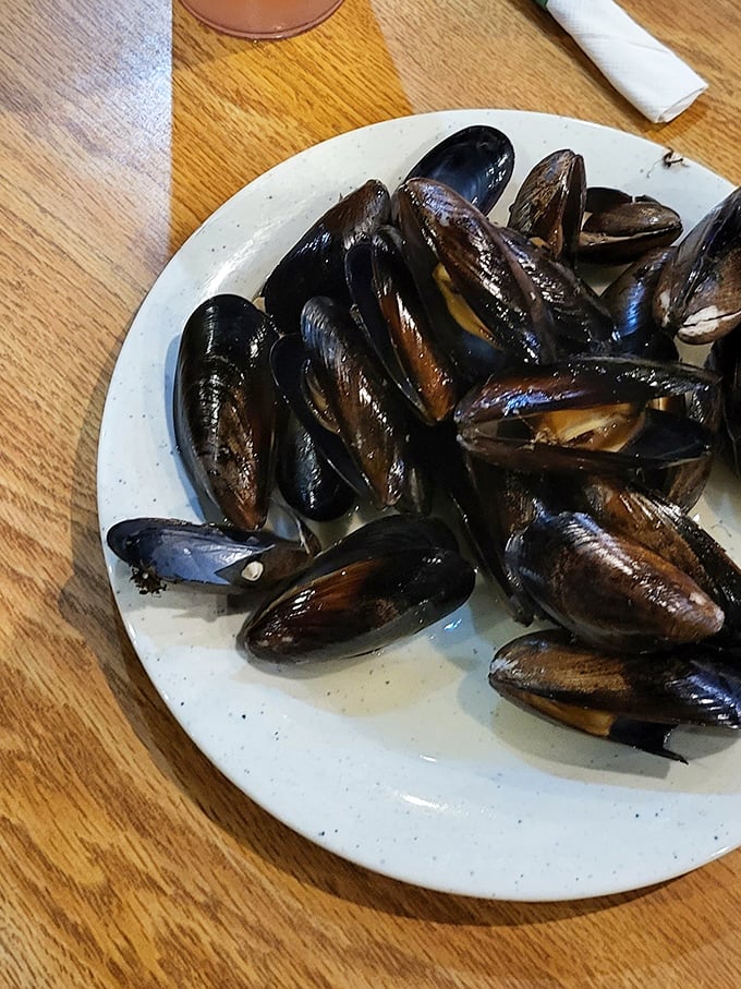 These glistening mussels might be the unsung heroes of the seafood station &ndash; tender morsels of oceanic flavor that reward the adventurous buffet navigator.