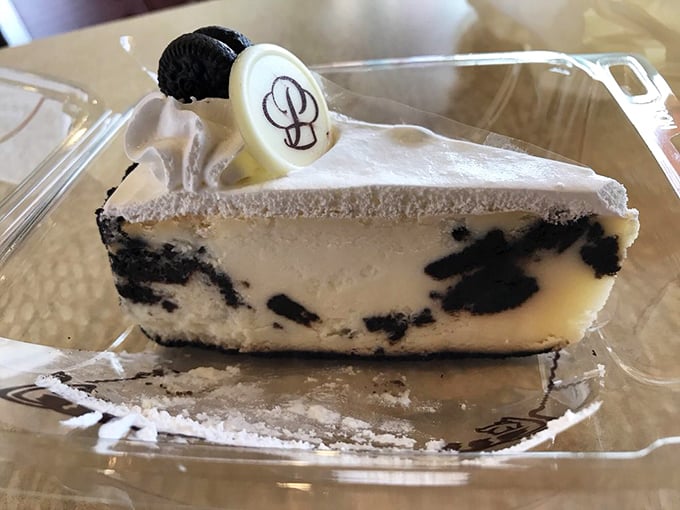 Cookies and cream meet cheesecake perfection. The Oreo bits aren't just mixed in&mdash;they're having their own little party and we're all invited.