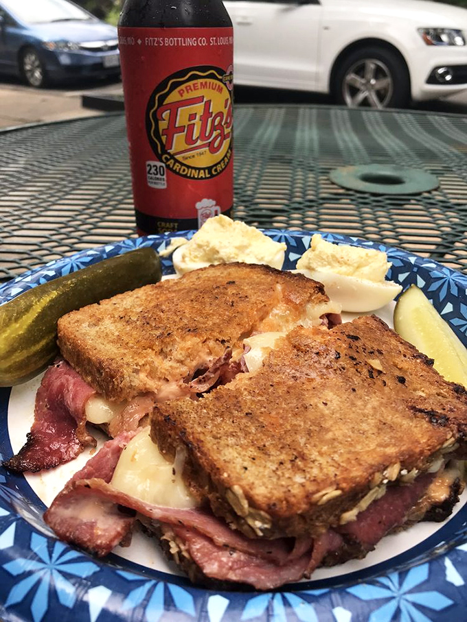 The kind of sandwich that makes you involuntarily close your eyes on first bite. Pastrami this good doesn't need Instagram filters.