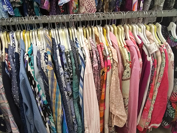 Patterns and prints from every era hang in colorful harmony. Fashion is cyclical&mdash;wait long enough and those shoulder pads will be back in style.