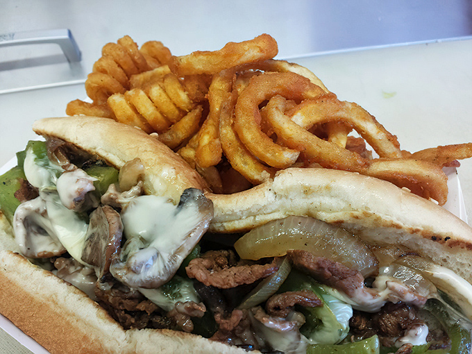 The Philly Cheesesteak: proof that sometimes the best California cuisine comes from borrowing Pennsylvania's greatest invention.