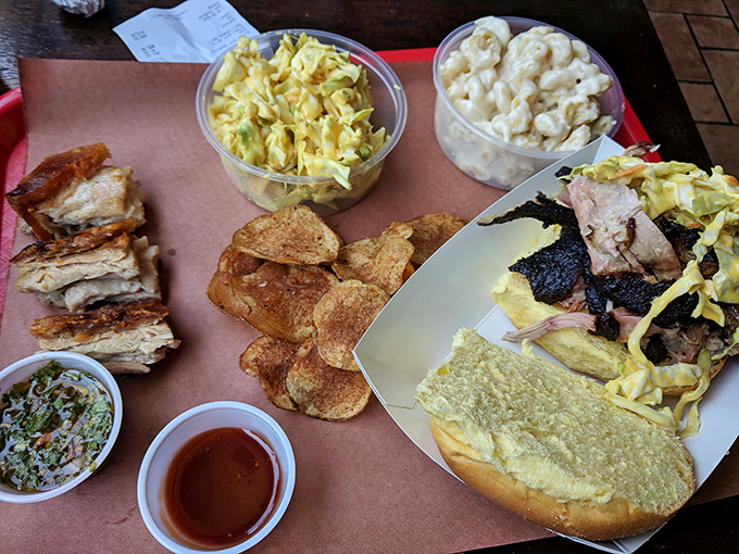 A barbecue spread that would make a vegetarian weep&mdash;with sides that aren't afterthoughts but co-stars in this meaty blockbuster.