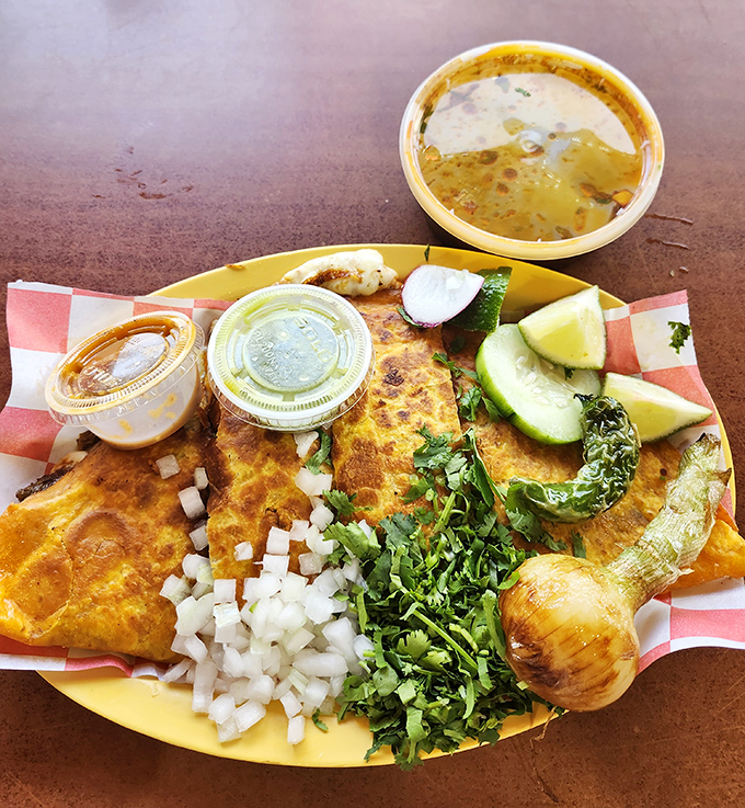 This quesadilla isn't just golden brown—it's achieved the crispy-melty perfection that has launched a thousand food dreams.