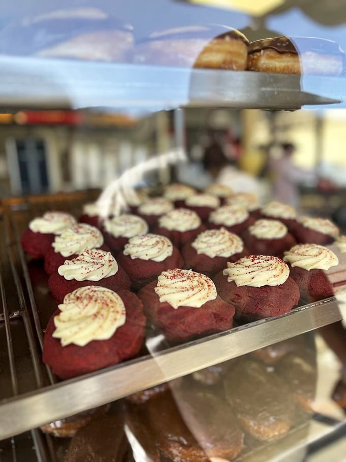 These red velvet beauties topped with cream cheese frosting prove The Donut Man isn't just a one-hit wonder in the pastry world.