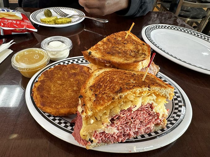 When a Reuben meets a potato pancake, it's not just lunch&mdash;it's a cultural summit where the only diplomacy needed is deciding which to eat first.