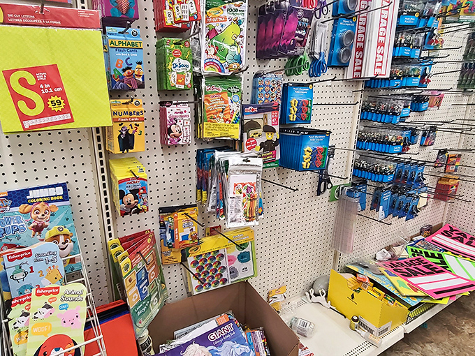 A rainbow explosion of educational possibilities. Who knew learning tools could look so inviting when they're all under two bucks?