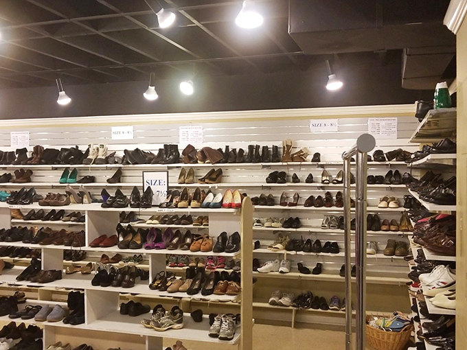 The shoe section rivals Imelda Marcos' closet, offering everything from practical walking shoes to those "special occasion" heels you'll wear exactly once. 