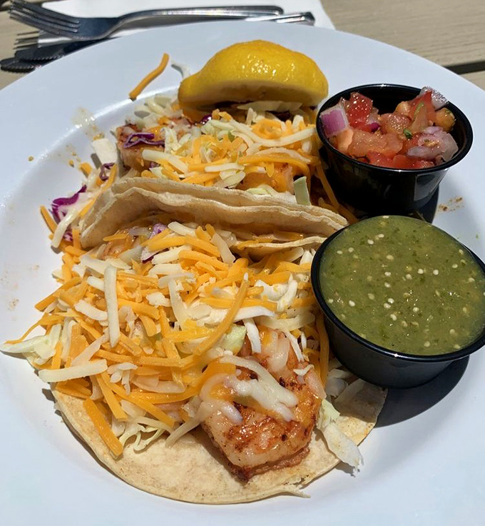 Shrimp tacos that bring together the best of California's culinary influences&mdash;like the ocean and land decided to throw a fiesta on your plate.