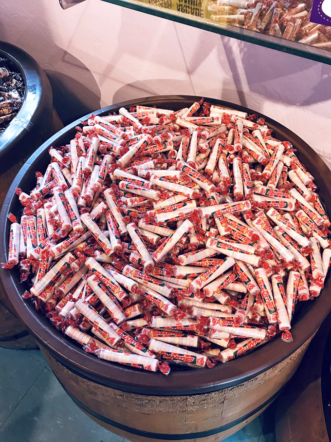 A barrel of Smarties is like a time machine to elementary school trades. These little chalky wonders haven't changed since your lunchbox days.